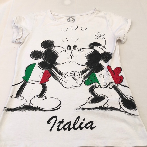 Disney | Tops | Mickey And Minnie Mouse In Italy Size Medium | Poshmark